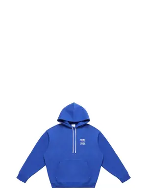 COUNTY OF MILAN Cotton Hoodie With Logo - Blue