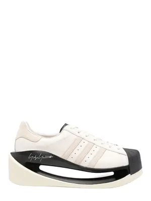 Y3 Gendo Superstar Leather Sneakers - White