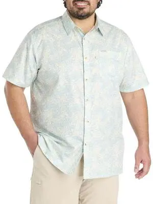 Columbia Big & Tall Super Slack Tide Camp Shirt - Lemon Wash