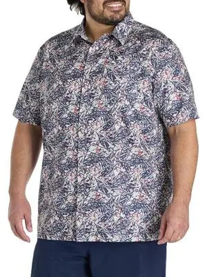 Columbia Big & Tall Super Slack Tide Camp Shirt - Nocturnal