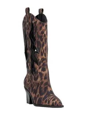 Jessica Simpson Jessica Simpson Ginika Western Boots Natural Dolly Leopard