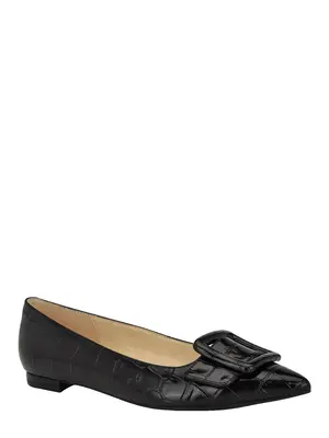 Nine West Nine West Jesike Pointed Toe Flat Black 1