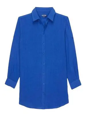 Vilebrequin Solid Linen Shirt Dress - Marrakech