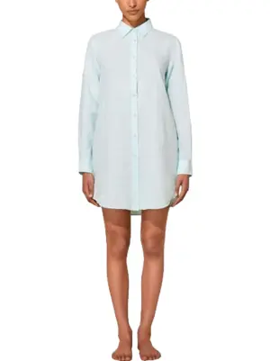 Vilebrequin Solid Linen Shirt Dress Thalassa