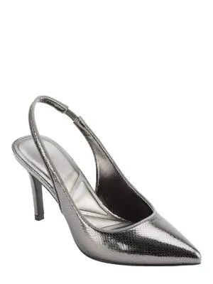 Karl Lagerfeld Paris Rosalyn Pointed Toe Slingback Pumps - Dark Slate