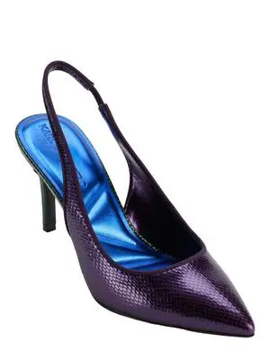 Karl Lagerfeld Paris KARL LAGERFELD PARIS Rosalyn Pointed Toe Slingback Pumps Deep Plum