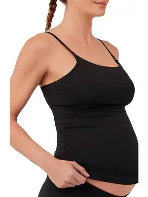 PACT Organic Cotton Maternity Nursing Camisole Black