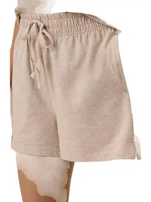 PACT Organic Cotton Cool Stretch Lounge Short - Oat Heather
