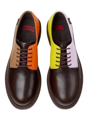 Camper Camper Dean Derby Lace-Up Shoes Tan Multi Assorted