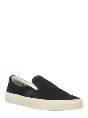 TOM FORD Jude Suede Slip-on Sneakers - 3nw02 Black/ Cream