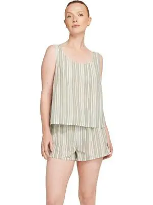 NUDEA The Tank - Sage Stripe