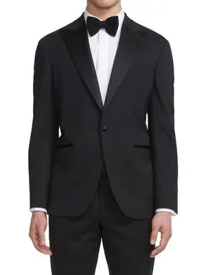 JACK VICTOR Elwood Tuxedo Jacket - Black