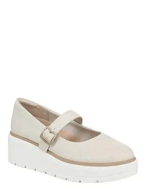 Dr. Scholl'S Mary Jane Platform Loafer Off White