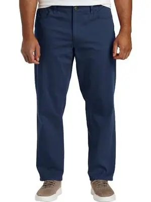 OAK HILL BY DXL Straight-fit 5-pocket Pants - Maritime Blue