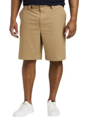 OAK HILL BY DXL Comfort Stretch Chino Shorts - Khaki
