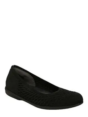 LIFESTRIDE BZees Khloe Knit Ballet Flat Black
