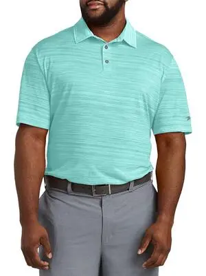 REEBOK Big & Tall Performance Space-dyed Polo Shirt Ai Aqua