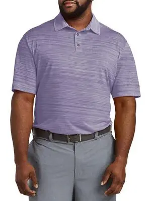 REEBOK Big & Tall Performance Space-dyed Polo Shirt - Purple Fusion