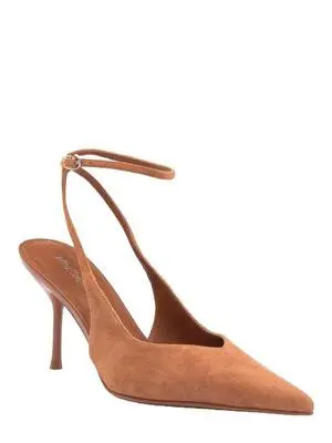 Jeffrey Campbell Executive Slingback Pumps - Tan Suede