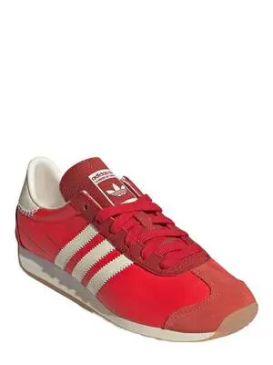 Adidas Country Low Top Sneaker - Red/ Cream White/ Scarlet