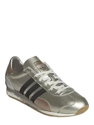 Adidas Country Low Top Sneaker - Silver Met/gold Met/black