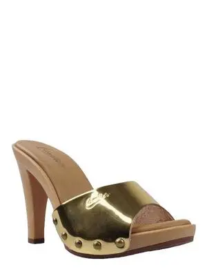 CANDIE'S Candie's Studded Slide Sandal Gold