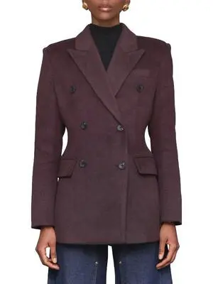 Avec Les Filles Hourglass Blazer Coat - Dulse