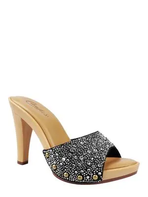 CANDIE'S Kaia Platform Slide Sandal - Black