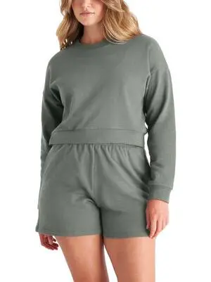 THE STANDARD STITCH Crop Sweatshirt - Thyme