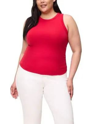 THE STANDARD STITCH Rib Tank - Red