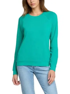 THE STANDARD STITCH Raglan Style Sweatshirt - Peacock