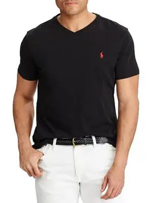 Polo Ralph Lauren Big & Tall Classic Fit V-neck T-shirt - Black