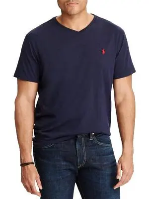 Polo Ralph Lauren Big & Tall Classic Fit V-neck T-shirt - Ink