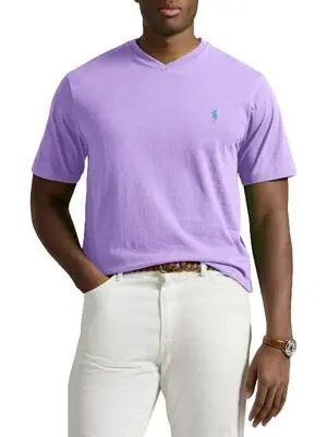 Polo Ralph Lauren Big & Tall Classic Fit V-neck T-shirt - Light Lilac