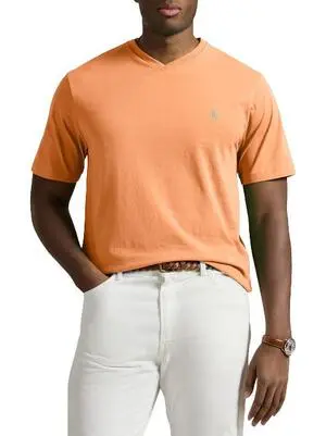 Polo Ralph Lauren Big & Tall Classic Fit V-neck T-shirt - Pompano Orange