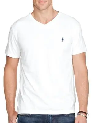 Polo Ralph Lauren Big & Tall Classic Fit V-neck T-shirt - White