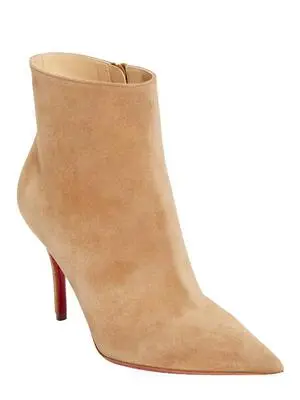 CHRISTIAN LOUBOUTIN Christian Louboutin Apostropha Suede Booties