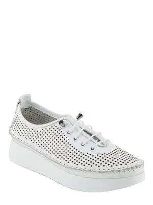 SPRING STEP SHOES Eastwood Platform Sneaker - White