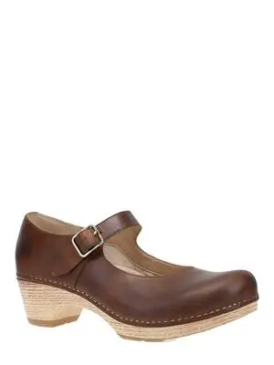 Dansko Lilah Mary Jane Platform Pumps Tan