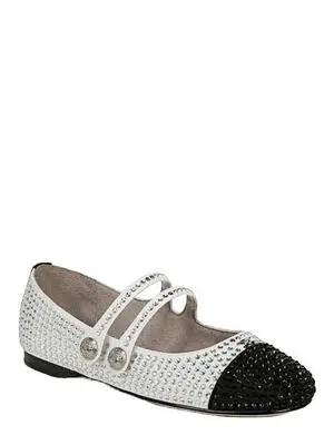 CIRCUS NY BY SAM EDELMAN Circus NY Zoey Cap Toe Mary Jane Flat White/ Black
