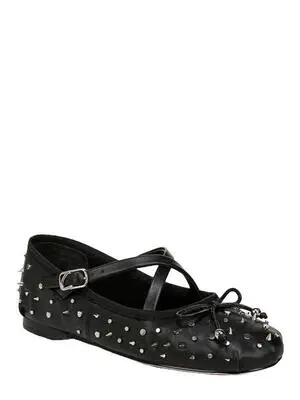 CIRCUS NY BY SAM EDELMAN Circus NY By Sam Edelman Zuri Studded Mary Jane Flat Black