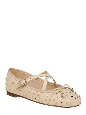 CIRCUS NY BY SAM EDELMAN Circus NY By Sam Edelman Zuri Studded Mary Jane Flat Eggshell