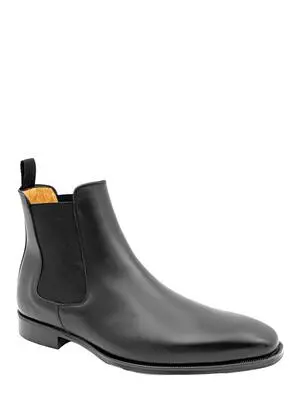 Mezlan Cervantes Plain Toe Chelsea Boot - Black