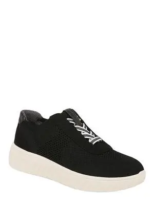 LIFESTRIDE Bzees Wanderer Wedge Sneakers - Black Engineered Knit