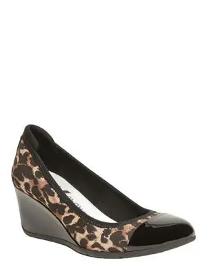 Anne Klein Taite Wedge Pump - Natural Multi