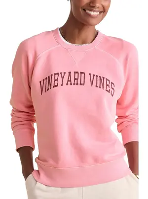 Vineyard Vines Vineyard Vines Cotton Logo Graphic Sweatshirt Palm Beach