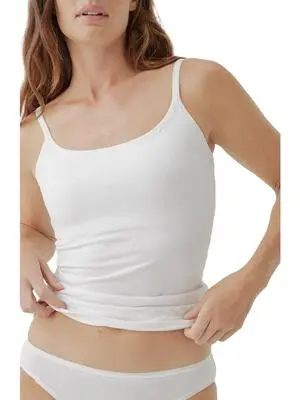 PACT Organic Cotton Shelf Bra Camisole 3-pack - White