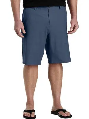 O'Neill Big & Tall Reserve Light Check Hybrid Shorts - Navy
