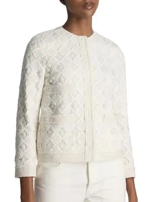 St. John Embellished Tweed Jacket - Ec00 Ecru