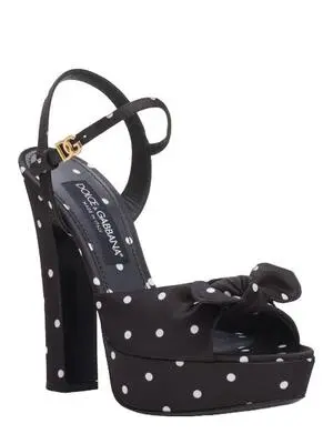 Dolce & Gabbana Mambo Platform Sandal - Nero